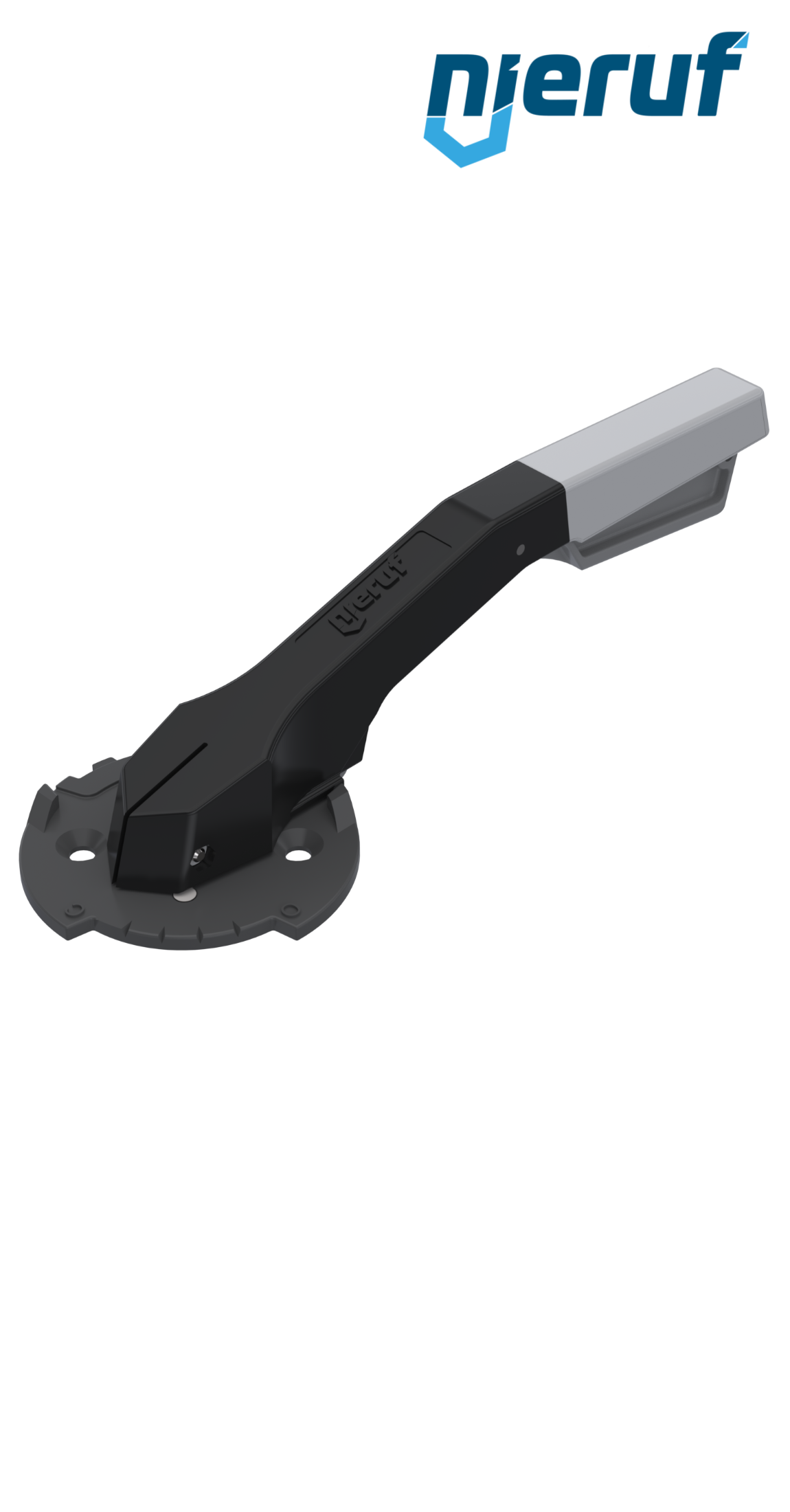 levier manuel HB01 en aluminium avec poignée gris taille 0 F05 14mm